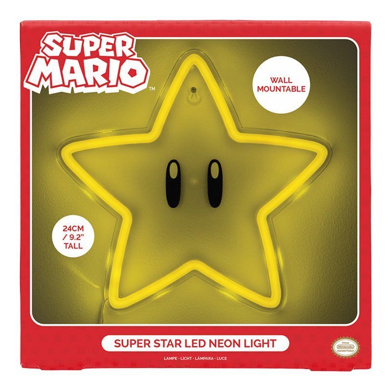 Luz neon pared paladone super mario - El genio de la lámpara