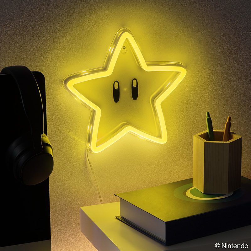 Luz neon pared paladone super mario - El genio de la lámpara