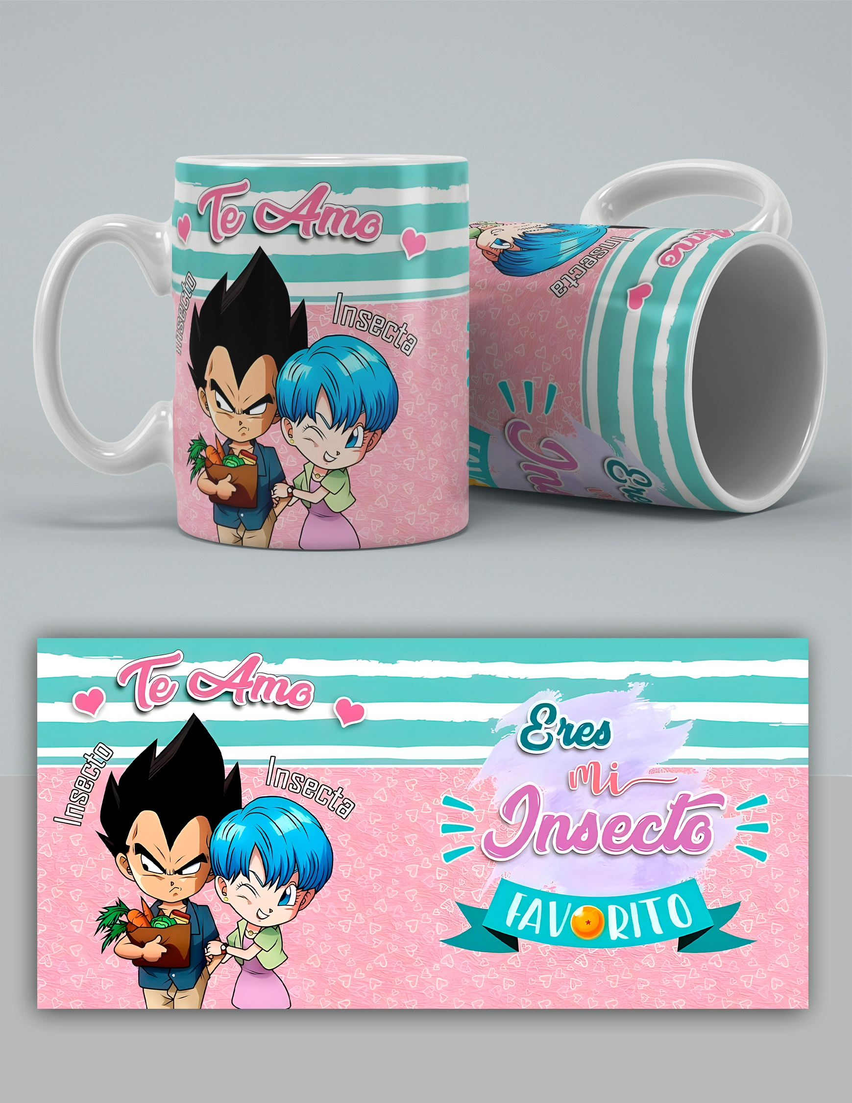 Taza Dragon Ball mi insecta favorita